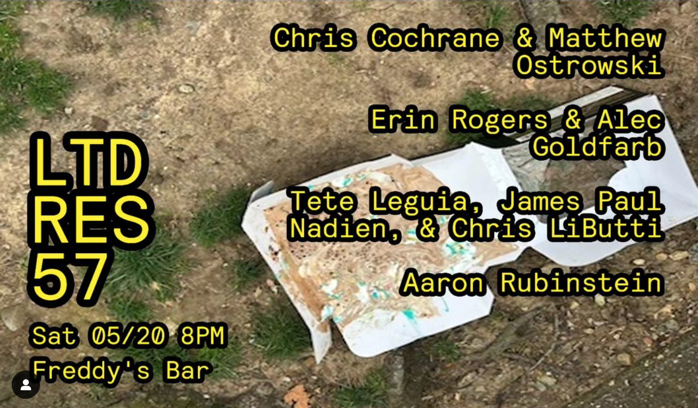 Erin Rogers + Alec Goldfarb @Freddy’s Bar w/ Chris Cochrane, Matt ...